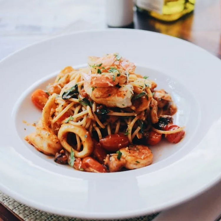 Seafood Spag – 123 Express Diet